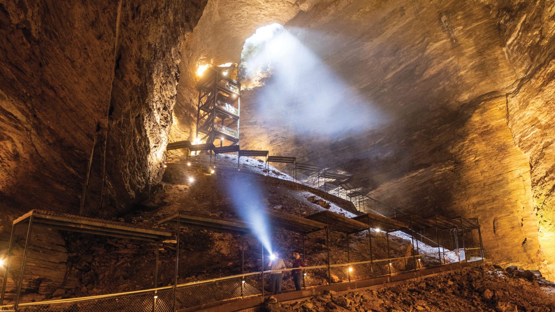This giant natural cave is right below one of America's favorite theme ...
